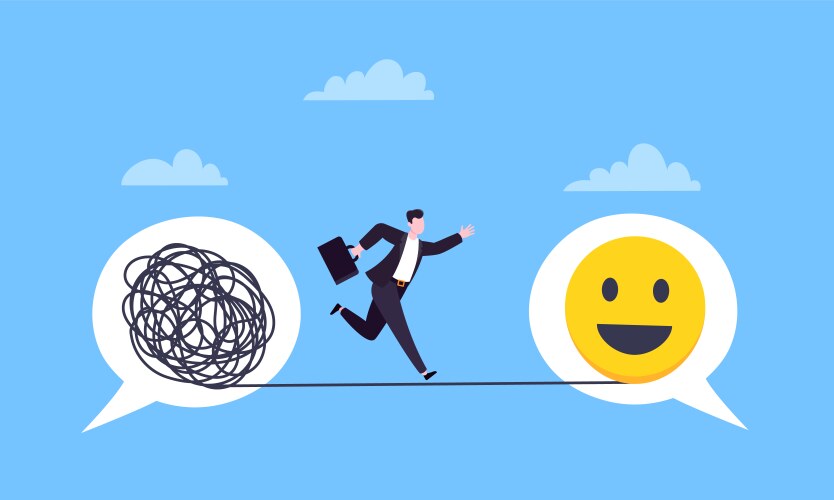 Understanding problem solution simplify challenge Vector Image