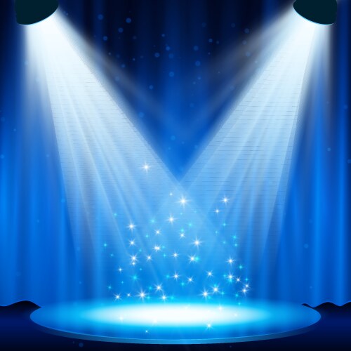 Table and breaking news banner background Vector Image