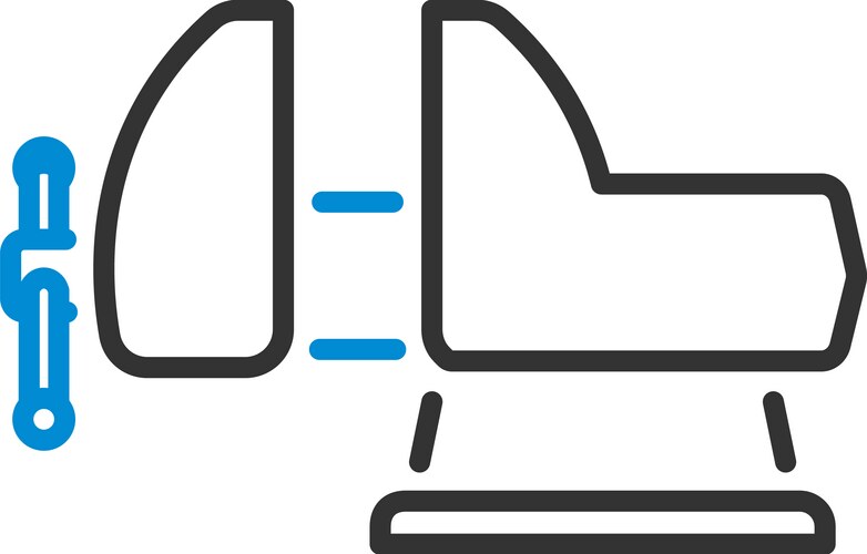 Icon of vise Royalty Free Vector Image - VectorStock