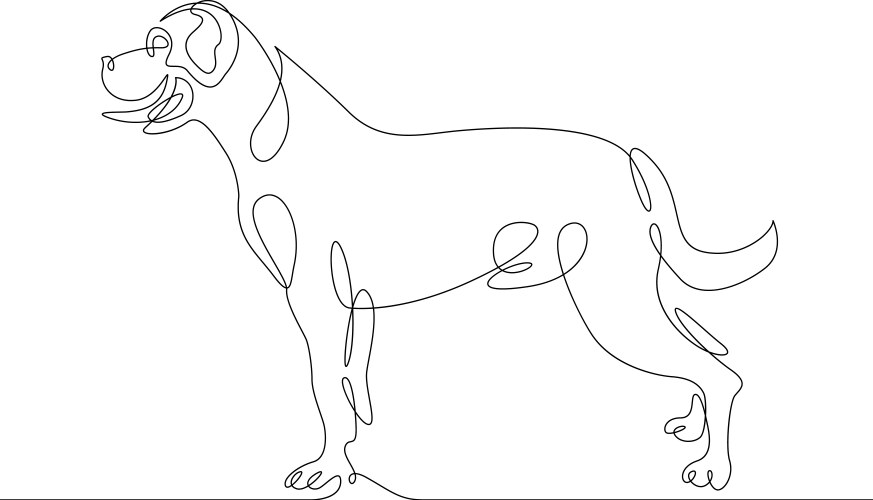 One Line Drawing Dog Vector Images (over 2,100)