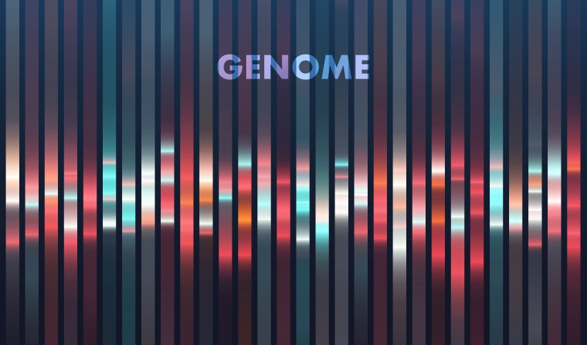 Big genomic data visualization Royalty Free Vector Image