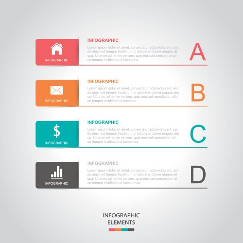 Business index infographics template with 5 data Vector Image