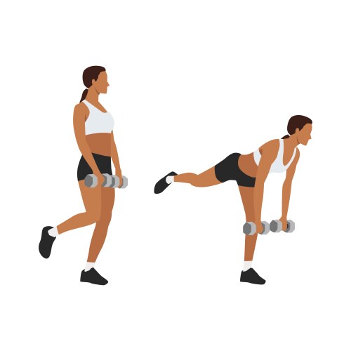 Single Leg Deadlift Vector Images (30)