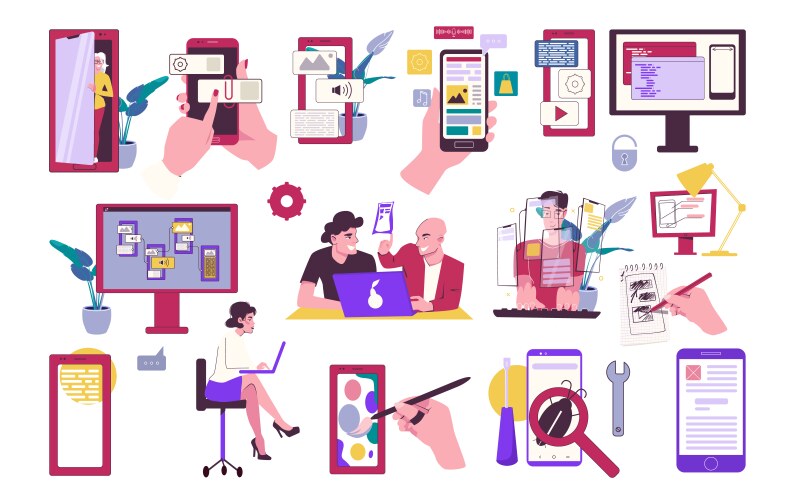 Mobile App Development Vector Images (over 64,000)