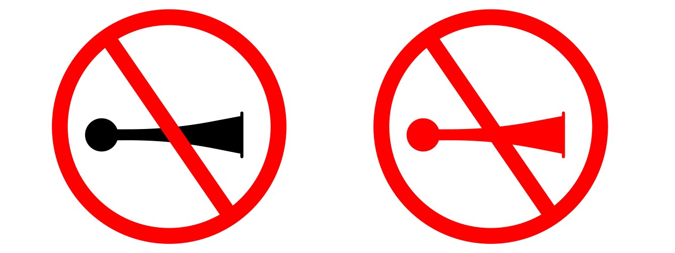 No Horn Sign Vector Images (over 650)