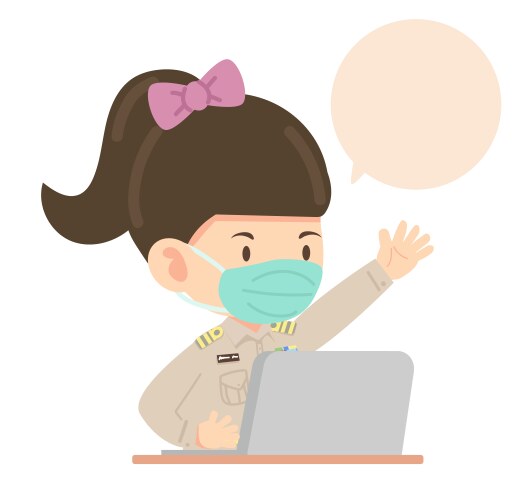 Thai Cartoon Student Vector Images (over 350)