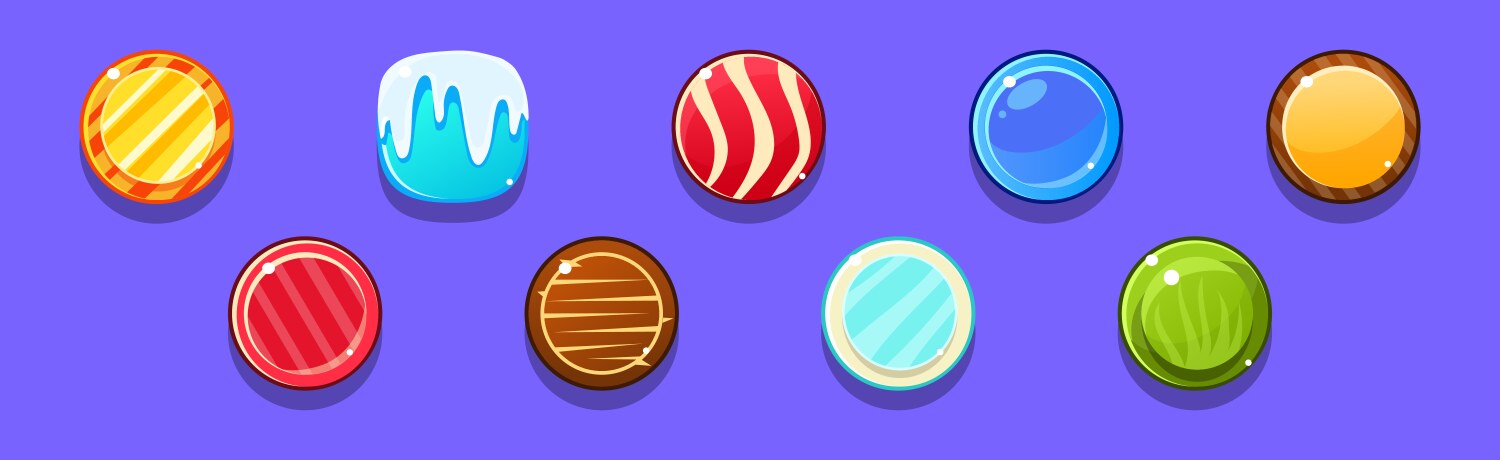 Game Button Assets Vector Images (over 3,400)