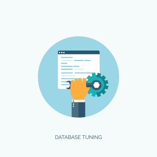 Database master loop concept icon Royalty Free Vector Image
