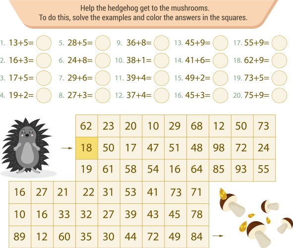 Math riddle format find the answer Royalty Free Vector Image