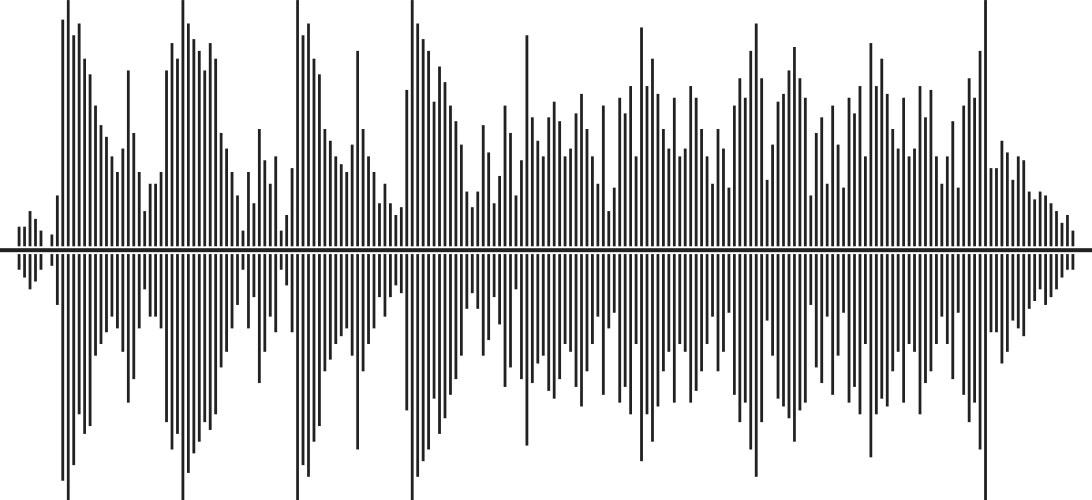 Sound frequency volume level graph voice record Vector Image
