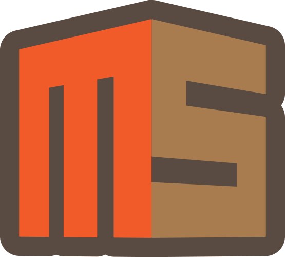 Ms logo design Royalty Free Vector Image - VectorStock