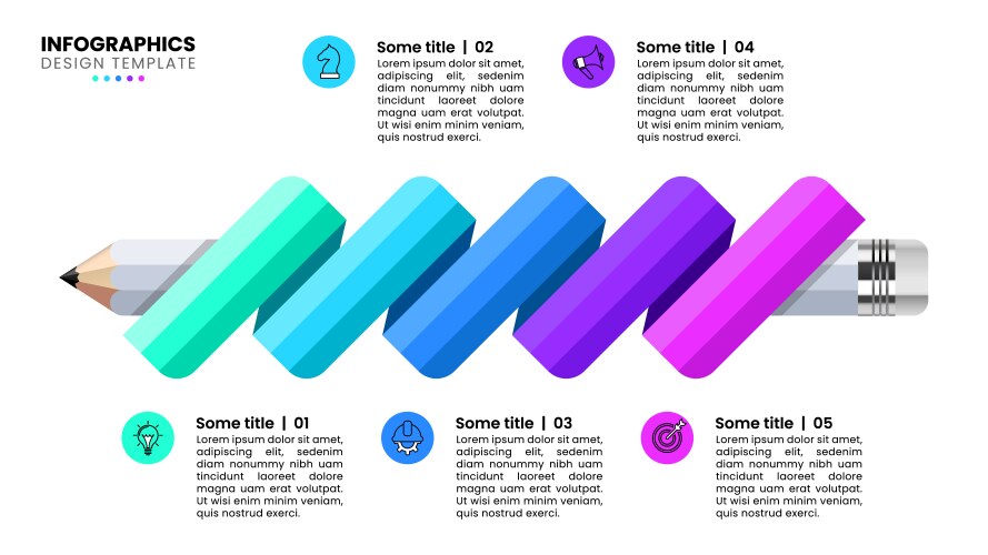 Five Pencils Vector Images (over 420)