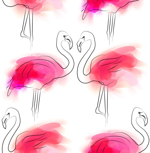 Flamingo Outline Drawing Vector Images (over 1,000)