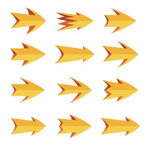 Set of arrows Royalty Free Vector Image - VectorStock