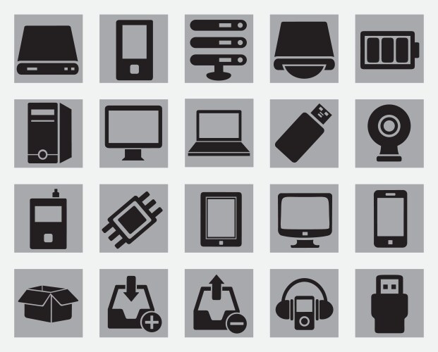 Computer Hardware Icons Vector Images (over 110,000)