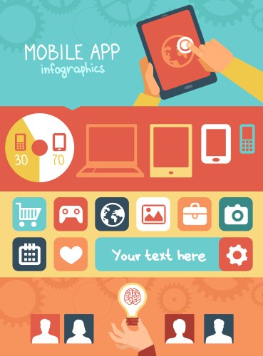 Career infographics set Royalty Free Vector Image