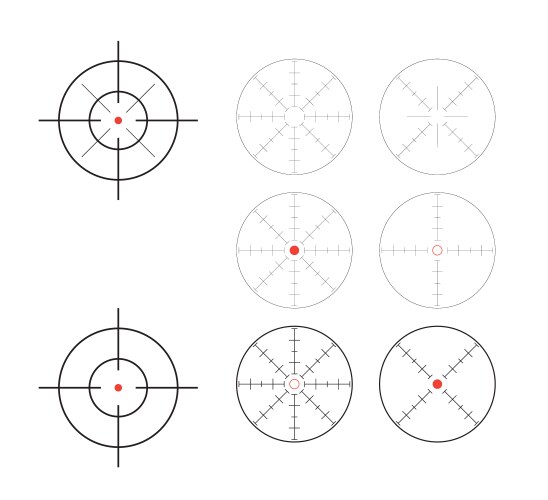 Red Crosshair Vector Images (over 3,000)
