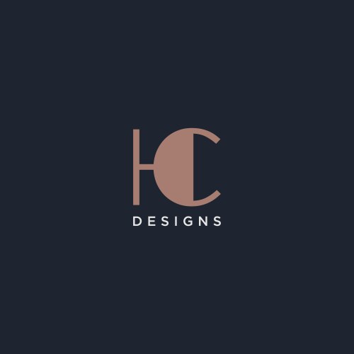 Hu creative logo design Royalty Free Vector Image