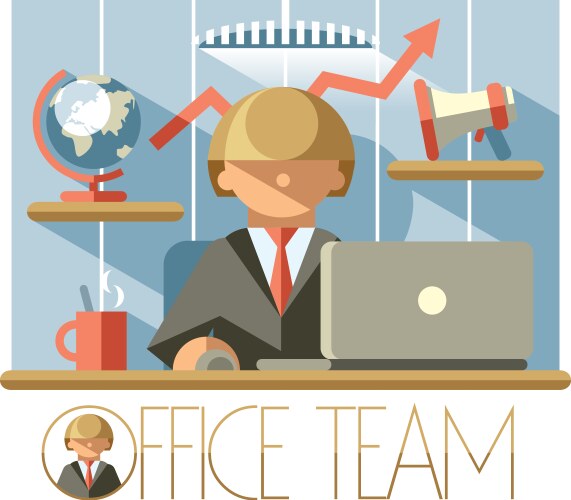 We are the one team Royalty Free Vector Image - VectorStock