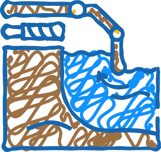 Power plant infrastructure icon doodle Royalty Free Vector