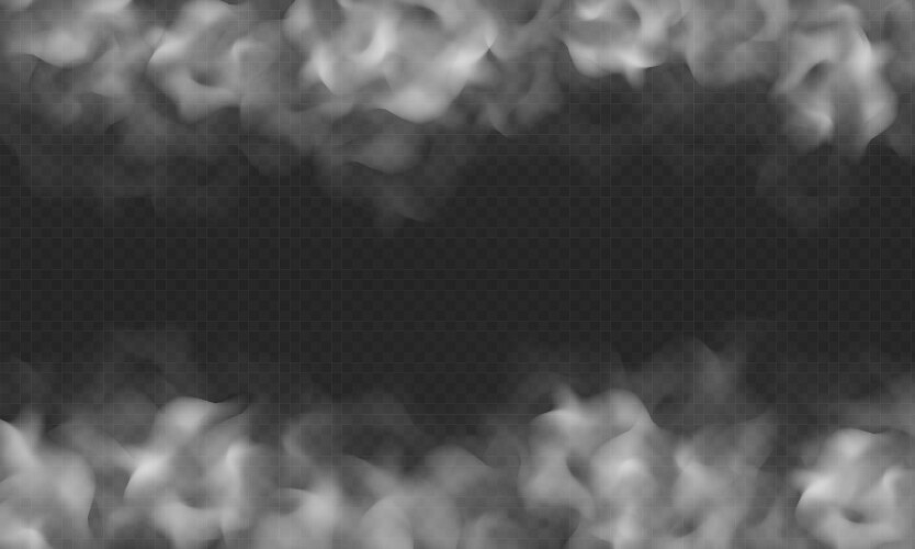 Comic smoke clouds steam explosion dust fog smog Vector Image