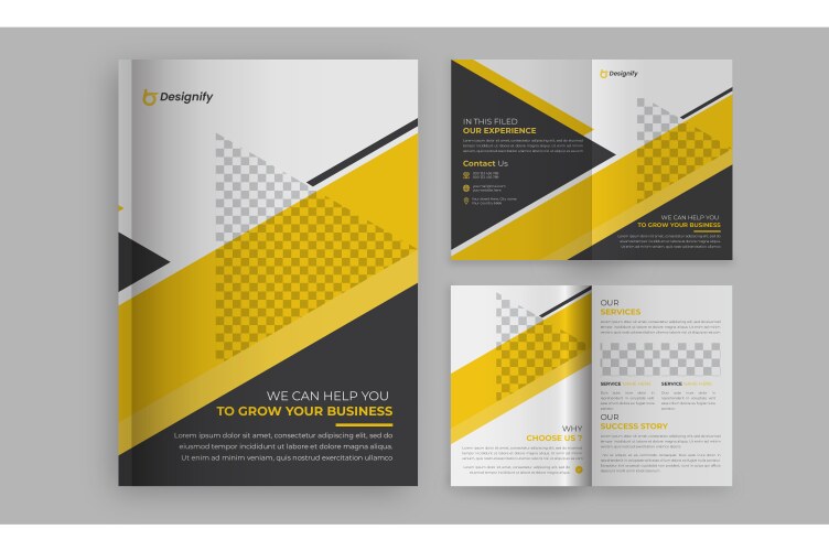 Magazine booklet leaflet flyer corporate creative Vector Image