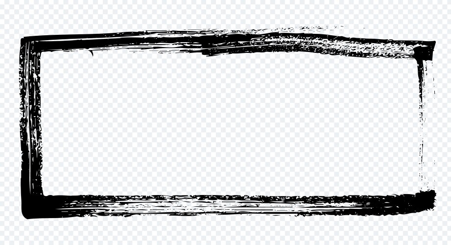 Artistic isolated grunge square frame Royalty Free Vector