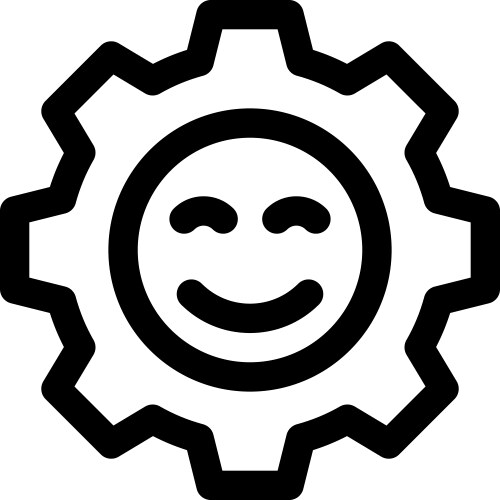 Customer service icon thin linear style design Vector Image