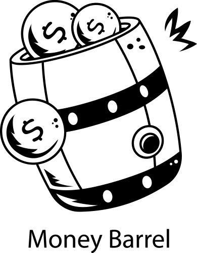 Empty barrel Royalty Free Vector Image - VectorStock