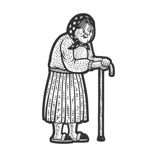 Grandmother Sketch Vector Images (over 950)