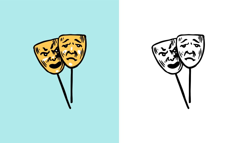 Drama Mask Vector Images (over 12,000)