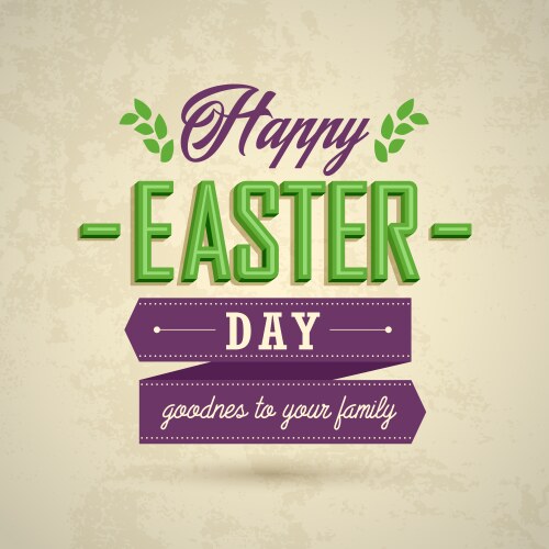 Best easter chalk label Royalty Free Vector Image