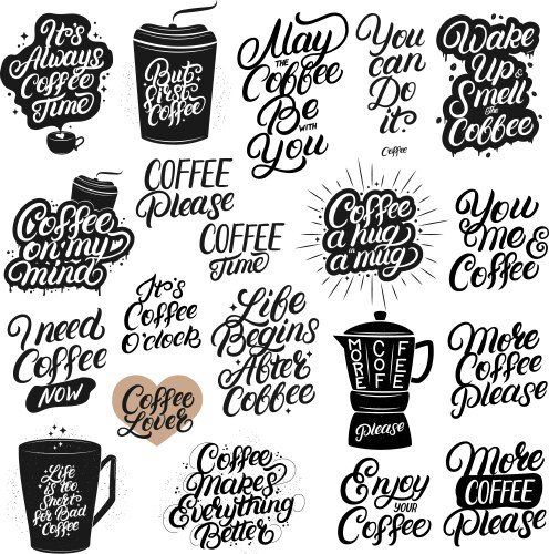Coffee Quotes Vector Images (over 12,000)