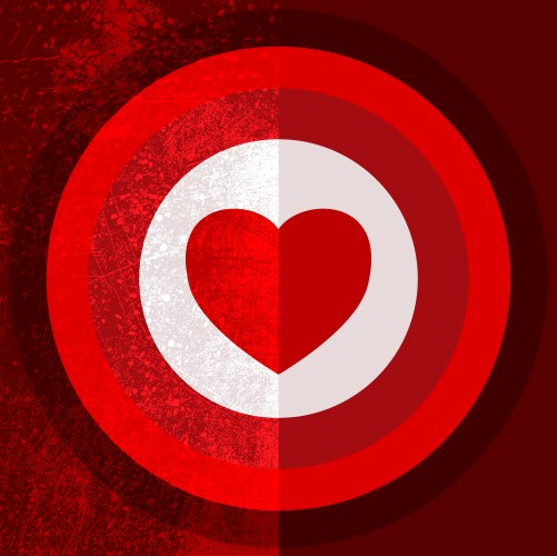 Valentine target Royalty Free Vector Image - VectorStock