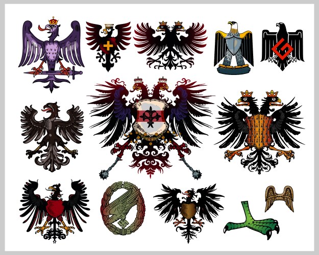 Set of heraldic animals Royalty Free Vector Image