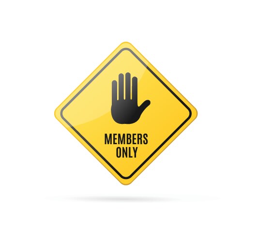 Members Only Sign Vector Images (over 1,200)