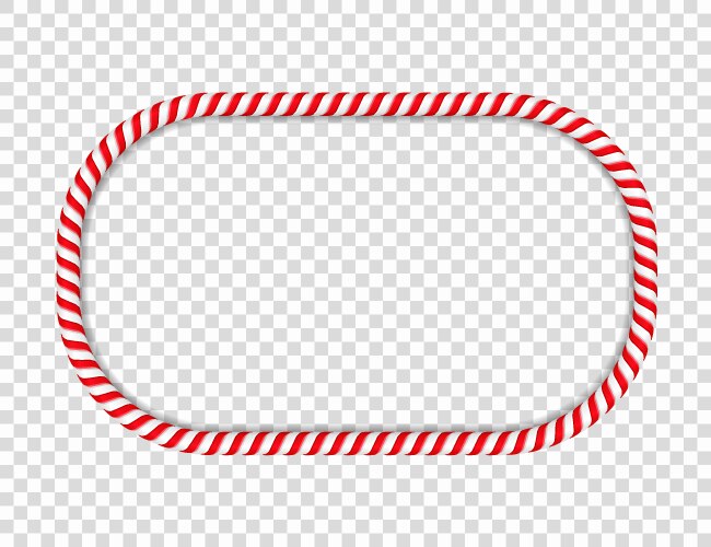 Candy cane frame Royalty Free Vector Image - VectorStock