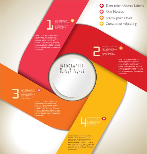 Modern brochure design template Royalty Free Vector Image