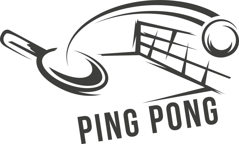Table Tennis Logo Design Ping Pong Logo Vector Art, Icons, And