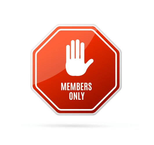 Members Only Sign Vector Images (over 1,200)