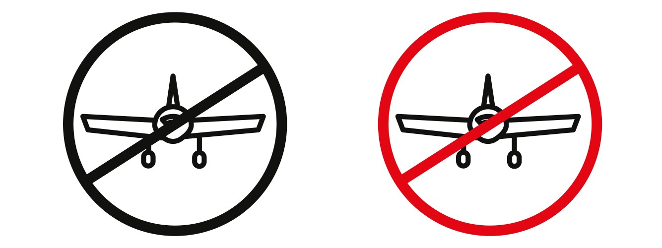 No entry icon for security restrictions Royalty Free Vector
