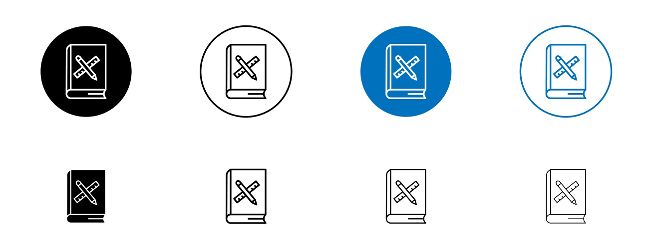 Brand guidelines icon Royalty Free Vector Image