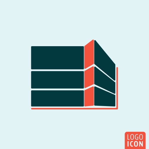 Building construction metal frame icon Royalty Free Vector