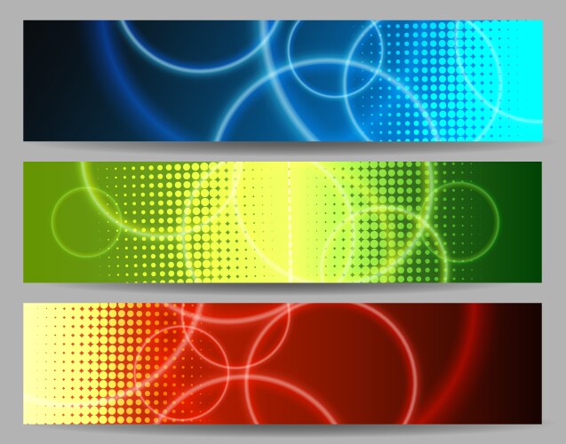Colorful banners and posters Royalty Free Vector Image