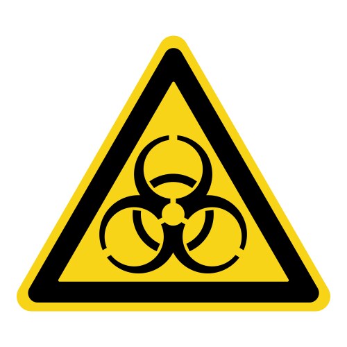 Explosive hazard sign Royalty Free Vector Image