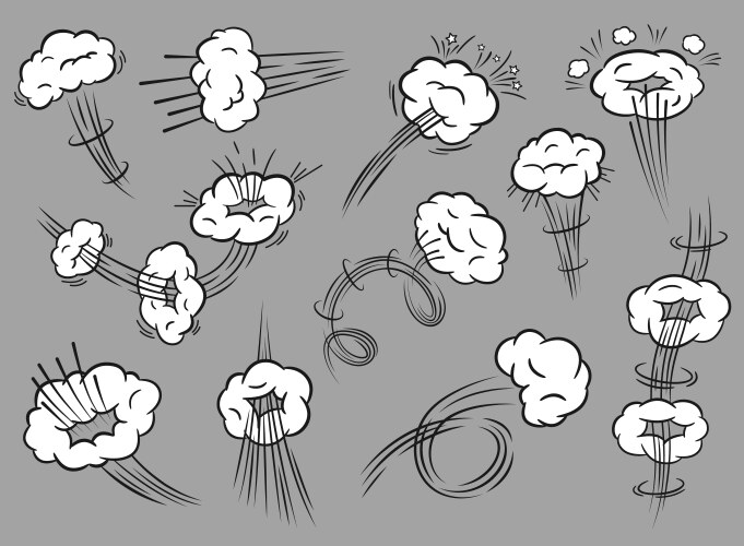 Cartoon Speed Cloud Vector Images (over 4,100)