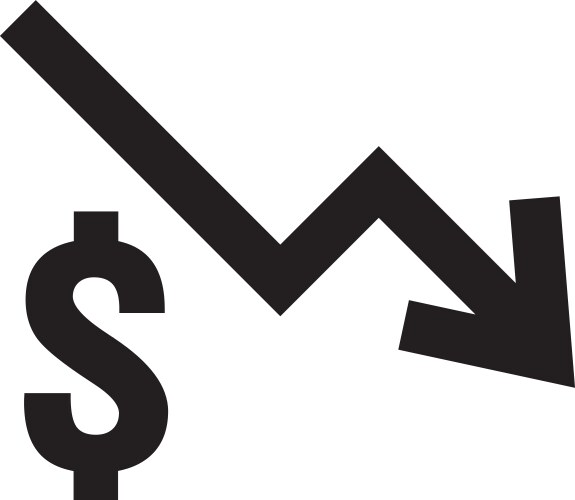 Money icon on white background dollar and cash Vector Image