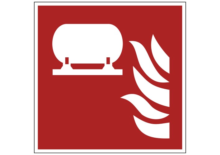 Fire extinguisher sign Royalty Free Vector Image