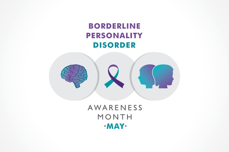 For borderline personality disorder Royalty Free Vector