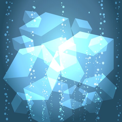 Ice crystals Royalty Free Vector Image - VectorStock